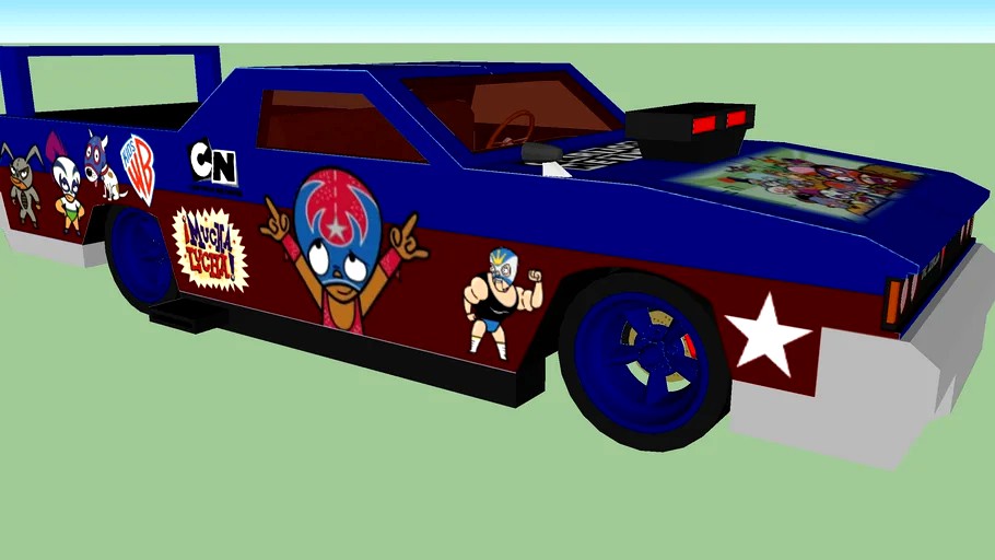Cartoon Network ¡Mucha Lucha! Car Modified 3d model