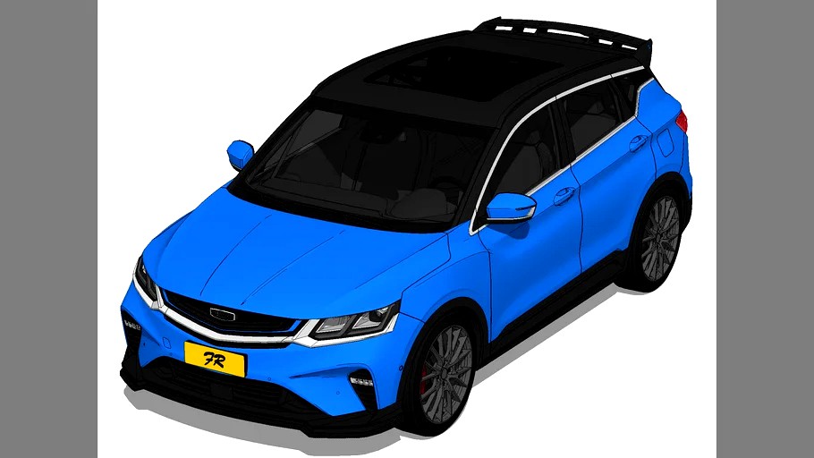 2020 Geely Binyue 3d model