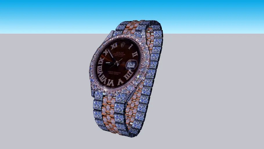Luxury Rolex Watch 3d model