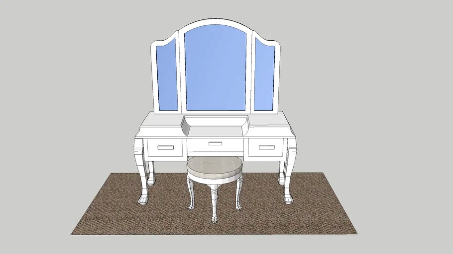Dressing Table 3d model