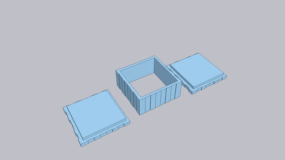 boite polystyrene 3d model