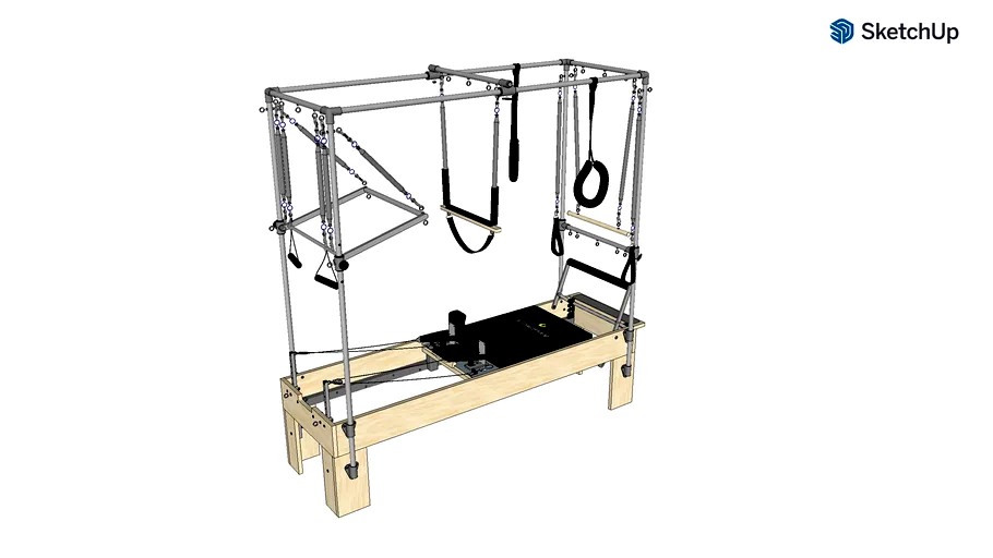 Reformer Trapeze Combination AKA RTC Pilates Table by Balanced Body 3d ...