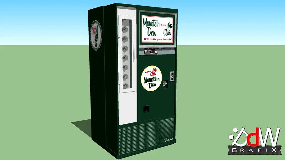 Mountain Dew Vending Machine 3d model
