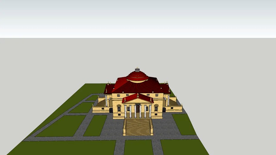 Villa Capra_La Rotonda_Arq.Andrea Palladio 3d model