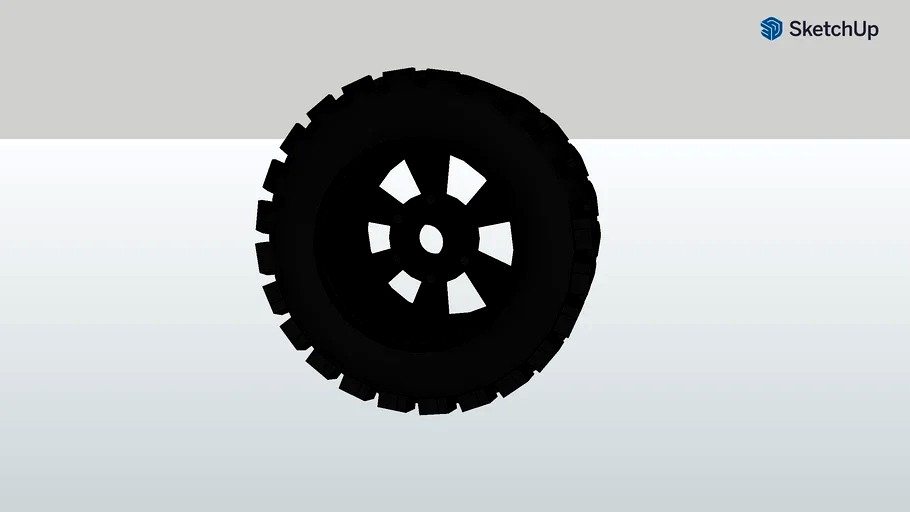 Mud Tire 3d model