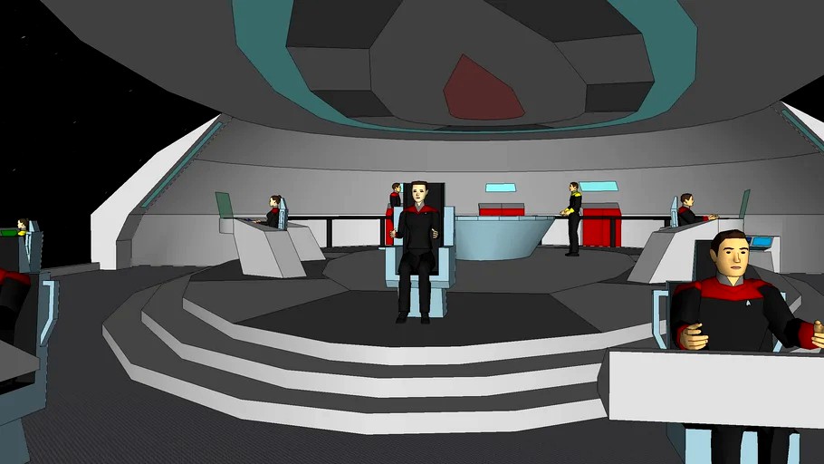 USS Protostar bridge 3d model