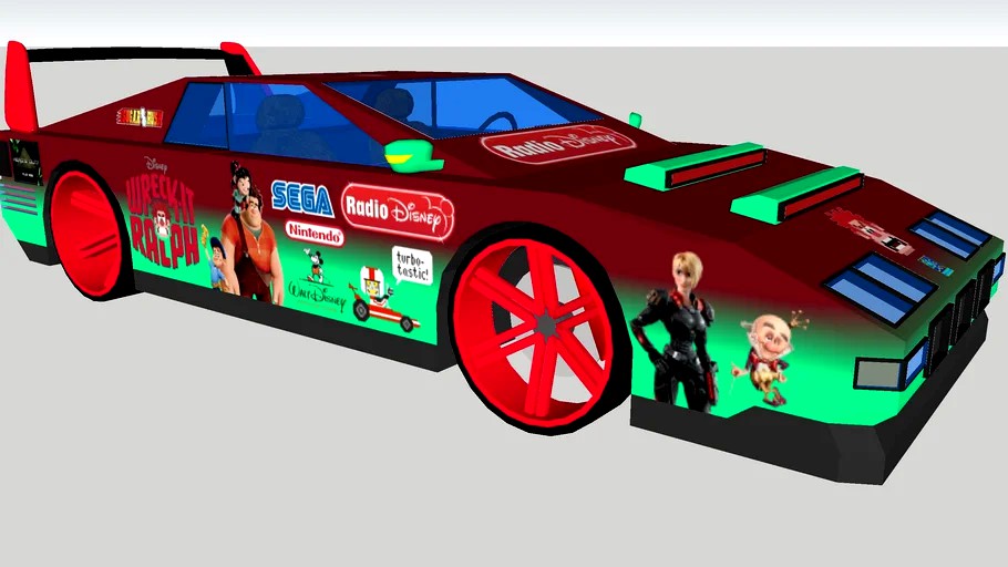Disney Animation Wreck-It Ralph Car 3d model