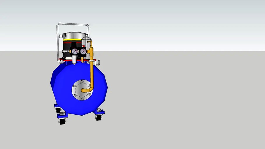 Refrigerator compressor 3d model