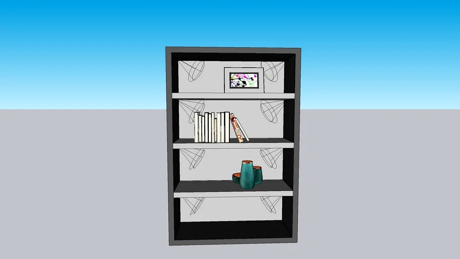 Open Shelf Cabinet Vray Render Ready 3d model
