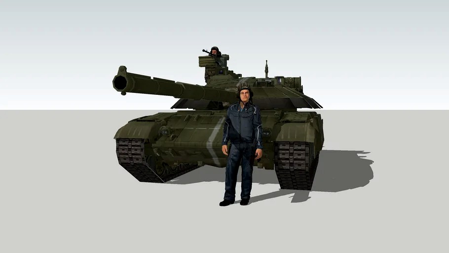 Ukrainian T-64BM 'Bulat' Main Battle Tank Set 01 3d model