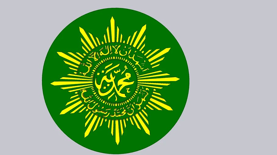 LOGO MUHAMMADIYAH 3d model