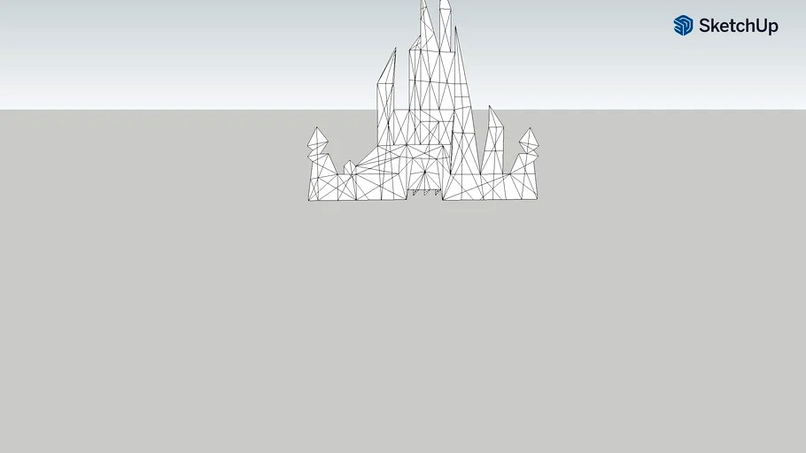 sauron's castle lini version 3d model