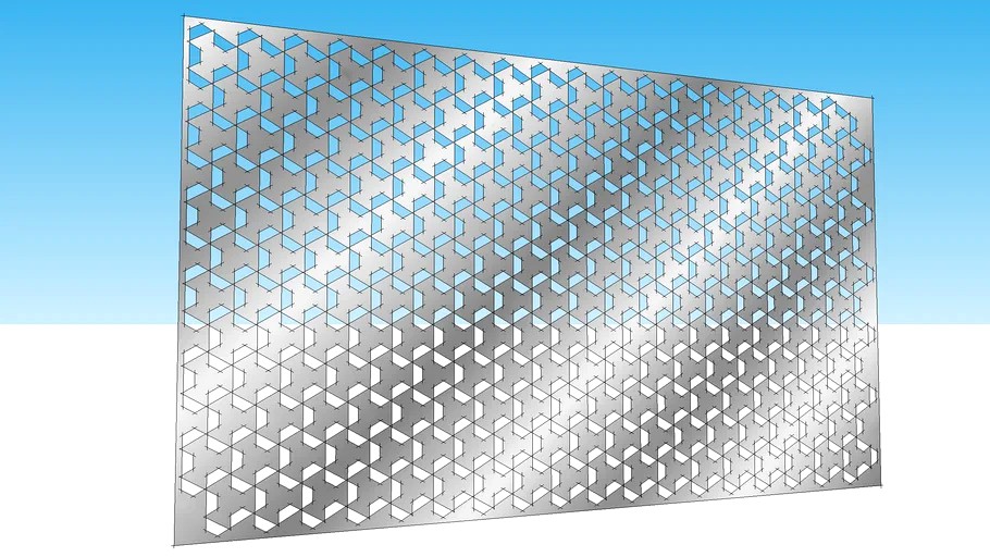 Perforated Metal sheet screen 3d model