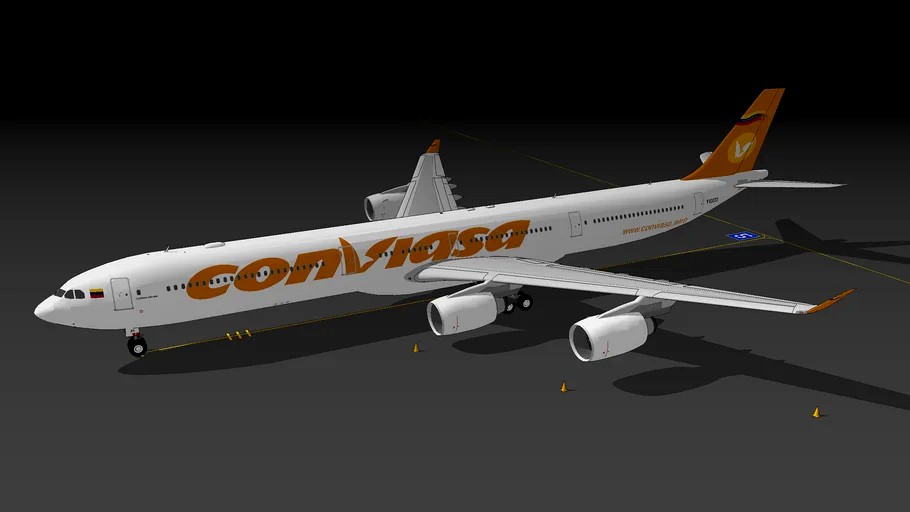 Conviasa - Línea Aérea Conviasa A340-642 (2022) 3d model