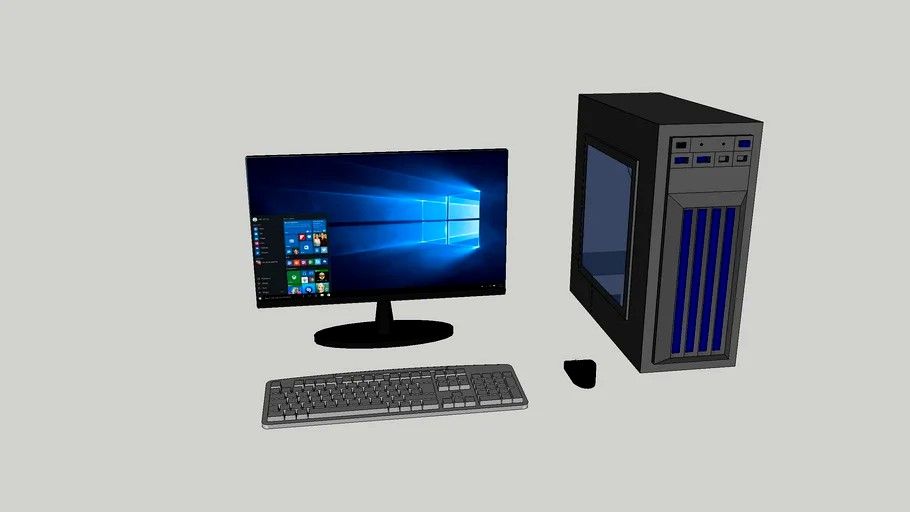 Computadora 3d model