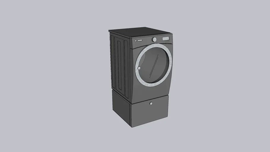Clothes Washer-Front load 3d model