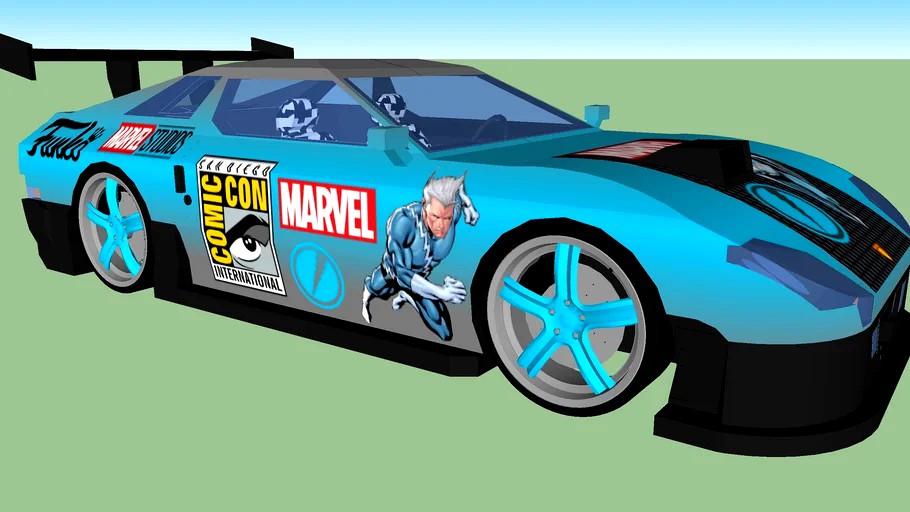 Marvel Quicksilver Car 3d model