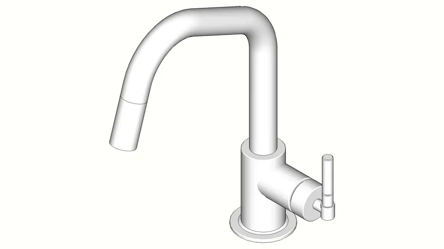 LITZE Pull-Down Faucet With Angled Spout And Knurled Handle - 63063LF ...