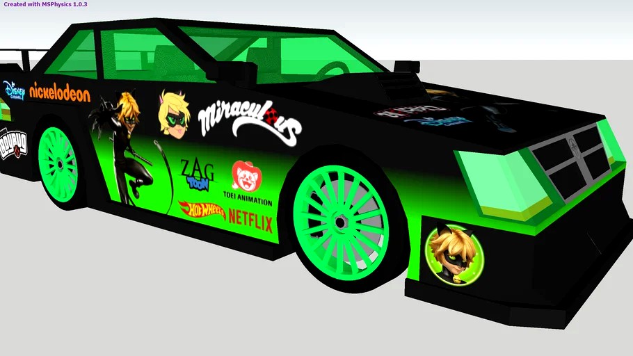 Miraculous Cat Noir Car 3d model