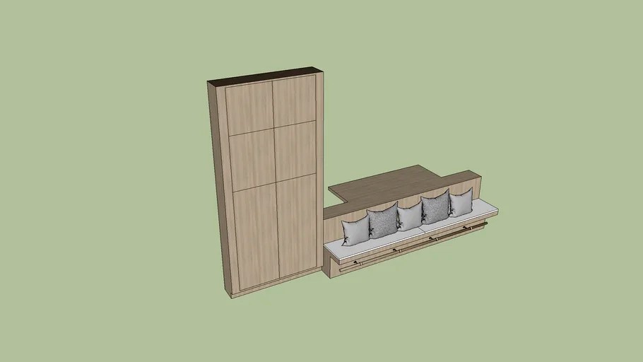 Banquette Seating 3d model