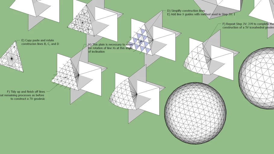 Geodesic Sphere Tutorial 3d model
