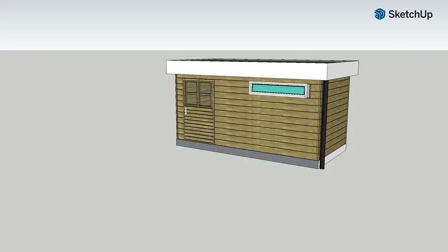 Wooden Shed 3d model
