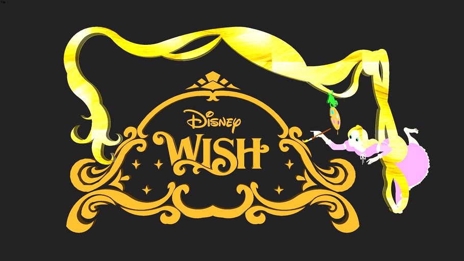 Disney Wish Logo 3D V.20-22 model