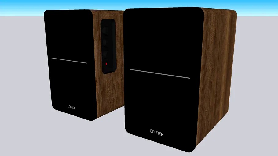 Edifier R1280T Bookshelf Speakers (Wood) 3d model