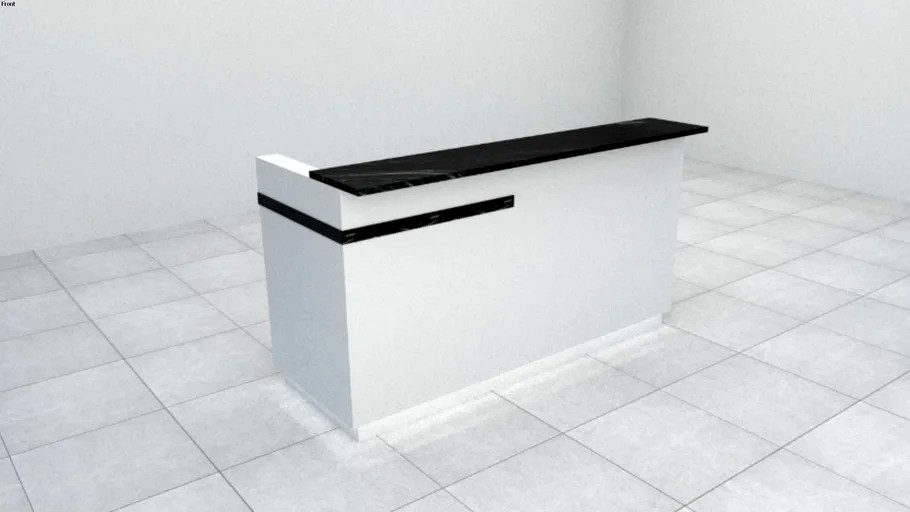 reception desk / lobby counter 3d model