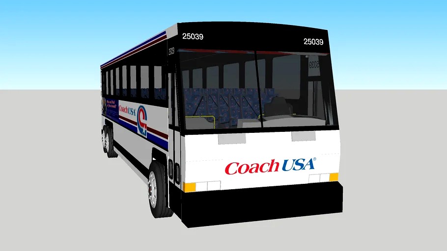 2001 MCI D4500 (coach) bus coach usa keeshin charter 3d model