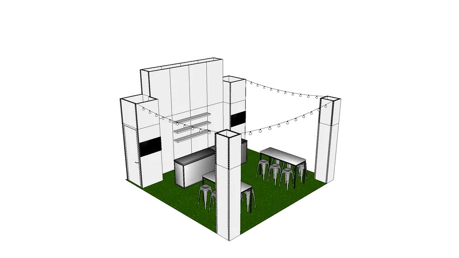 20'x20' beMatrix Structure 3d model
