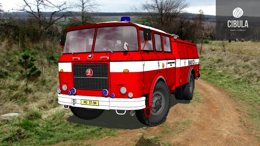 Skoda 706 HASIČI 3d model