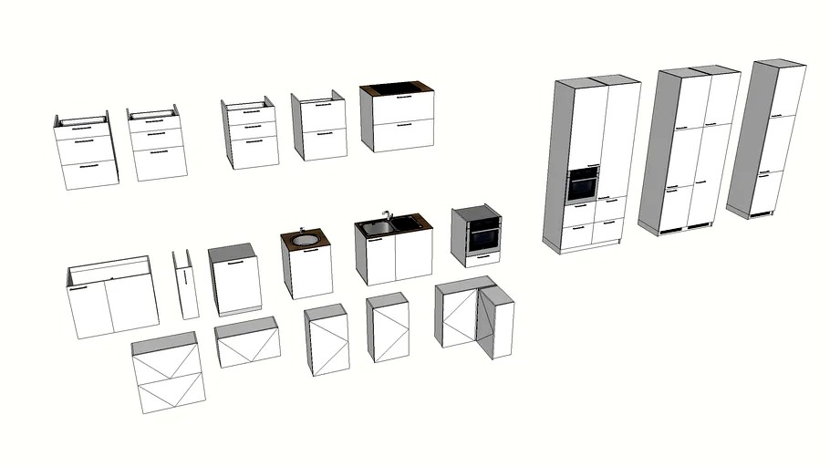 HPL Compact worktop 3d model