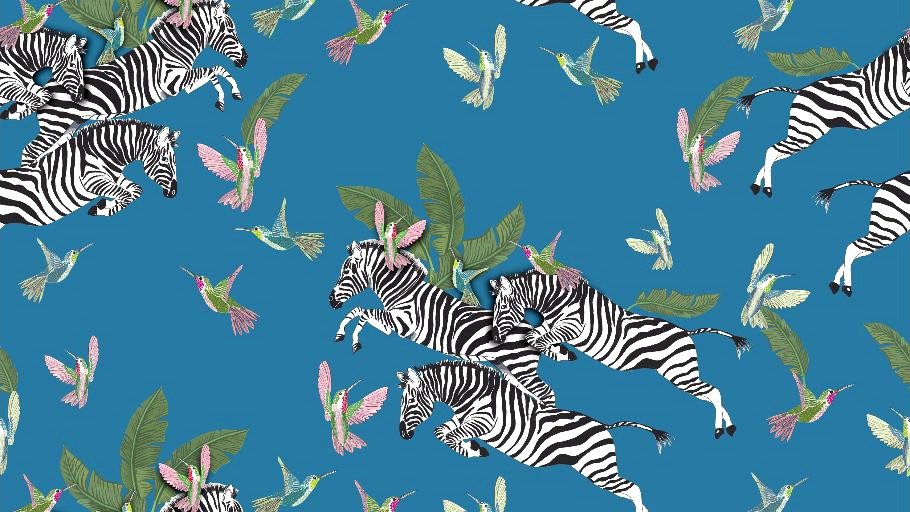 Papel de Parede Zebra - Ref LEPINK02 STICKDECOR 3d model