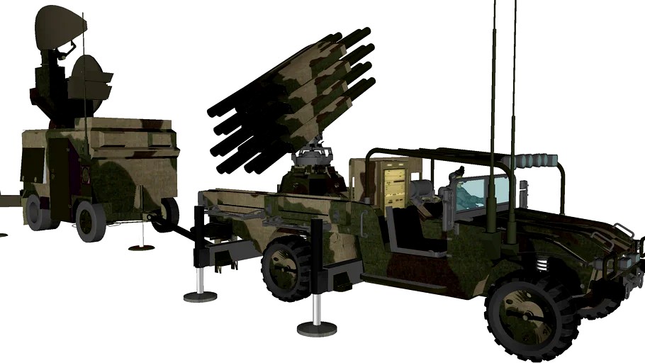 GREEK+ARMY+RAPID+DEPLOYMENT+AA+MISTRAL+UNIT 004 3d model