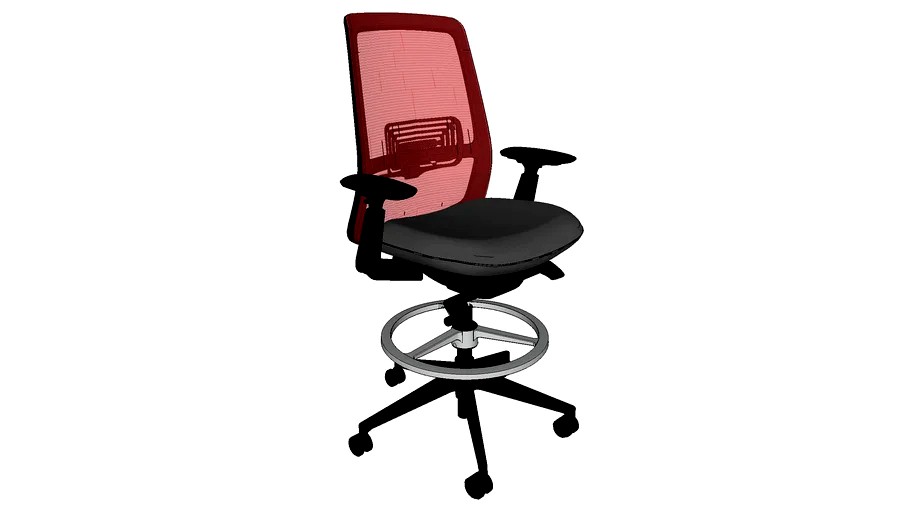 Soji Task - Stool Chair - Haworth modified by Pooh 3d model