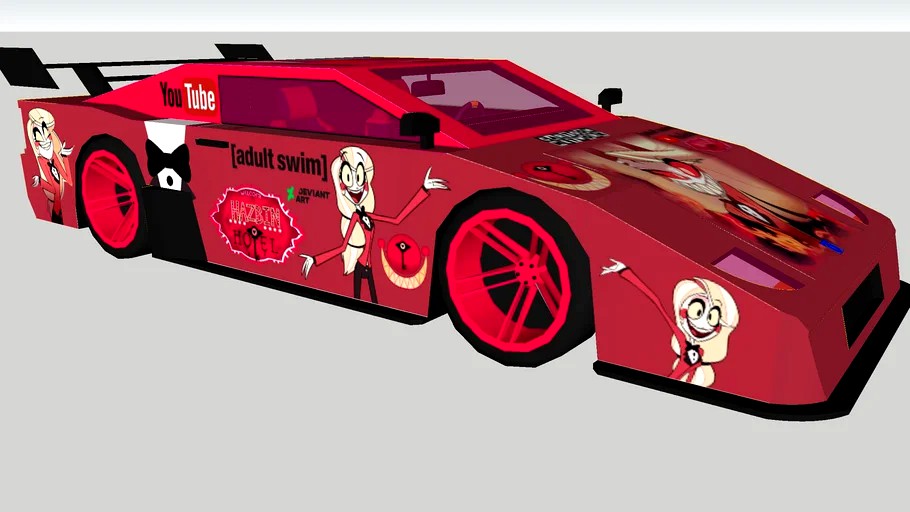 Hazbin Hotel Charlie Car Modified 3d model