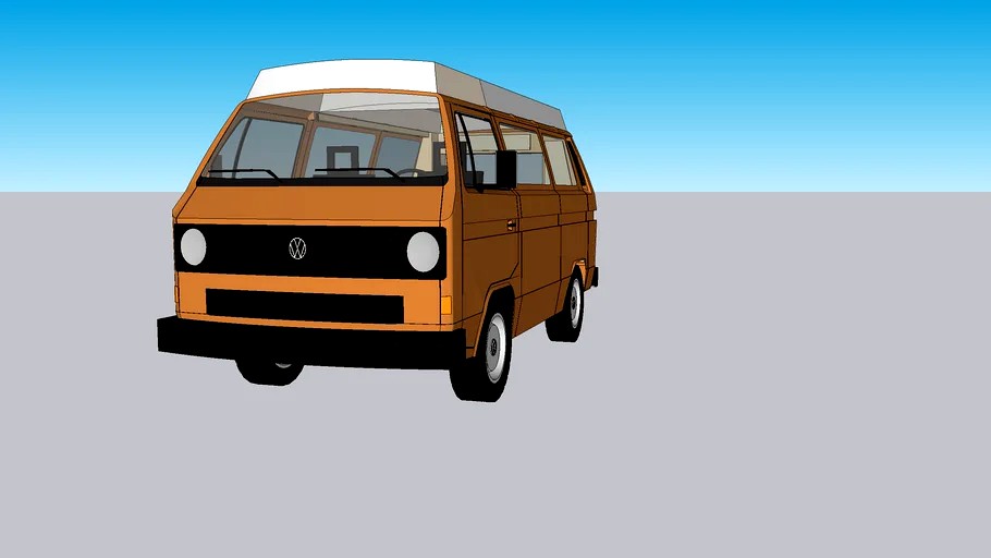 1984 Volkswagen Vanagon (Westfalia Weekender) 3d model