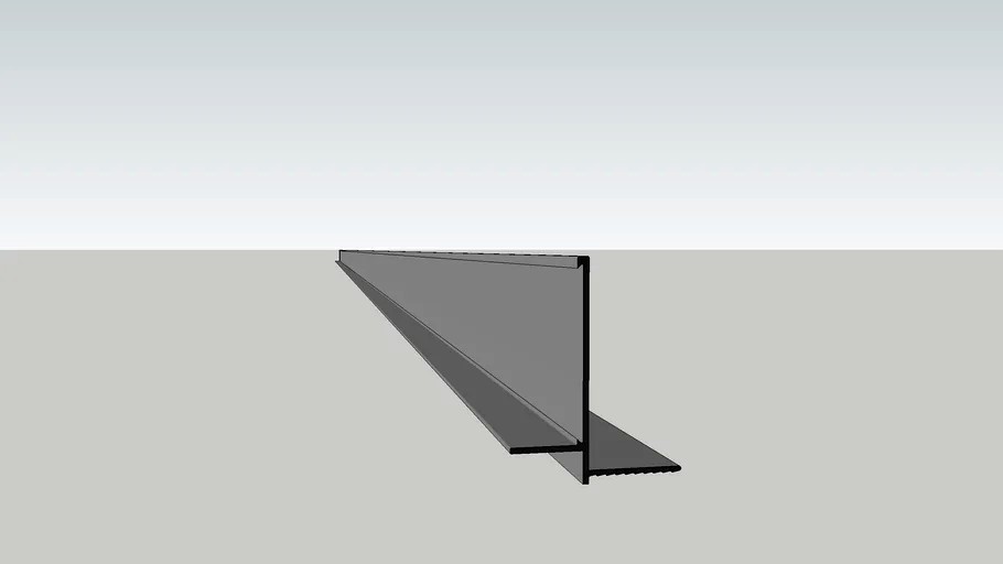 QIC YAS8 Ceiling Trim Tegular Tile to Plasterboard 3d model