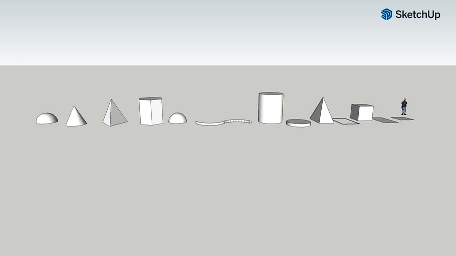 Geometric shapes somang 3d model