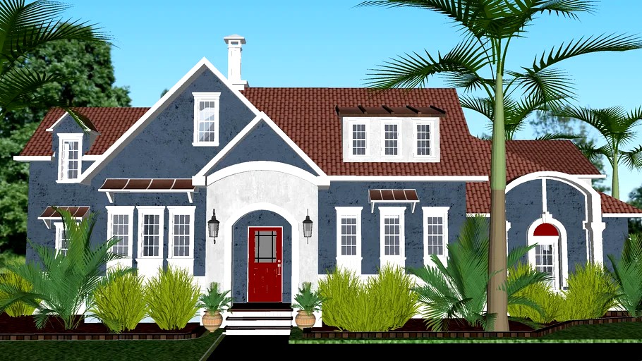 Craftsman Style Home by Alex Keegan 3d model