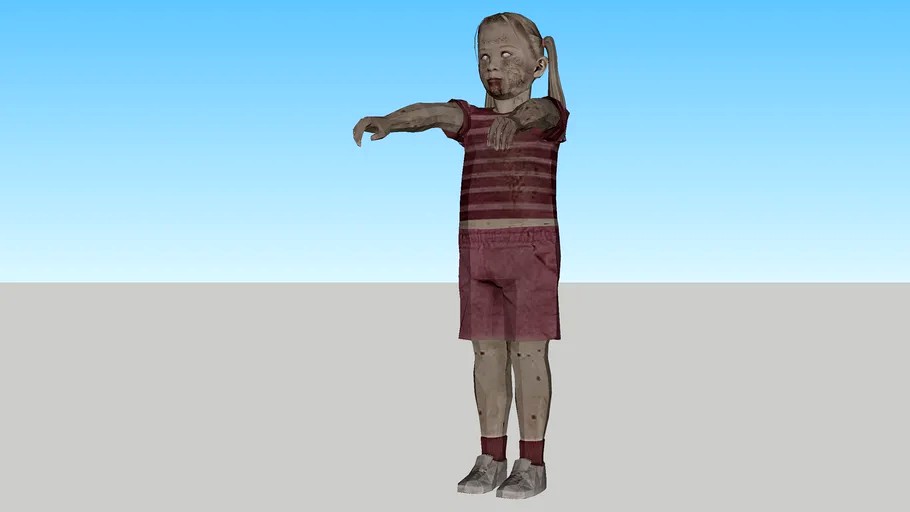 resident evil outbreak - Lucy Zombie 3d model