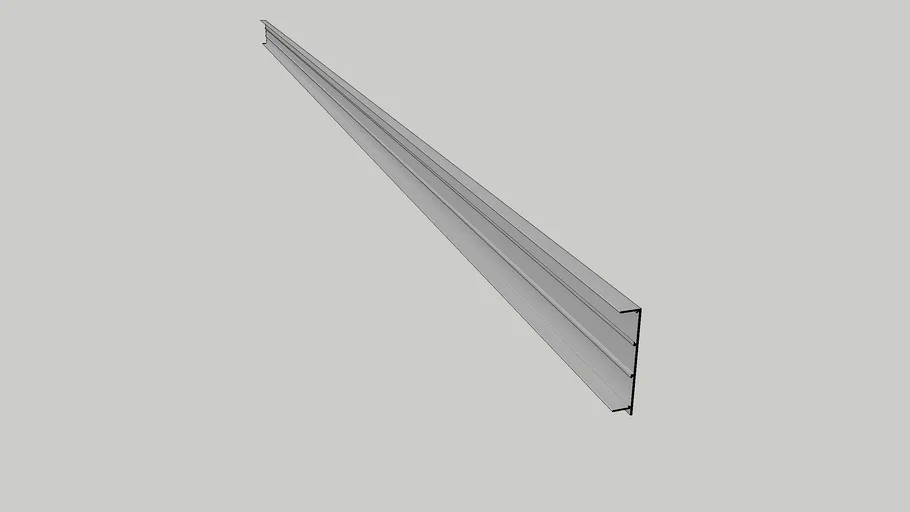 QIC US02 100mm Upstand Perimeter Trim 3d model