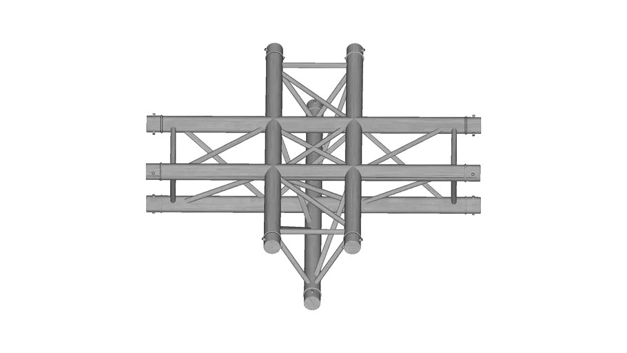 Rigging - 3 Point Truss Cross 1m - Traverse 3d model
