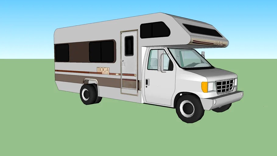 1993 Fleetwood Tioga Arrow (Class C motorhome) RV 3d model