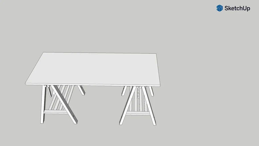 ikea LAGKPTEN- MITTBACK desk 3d model