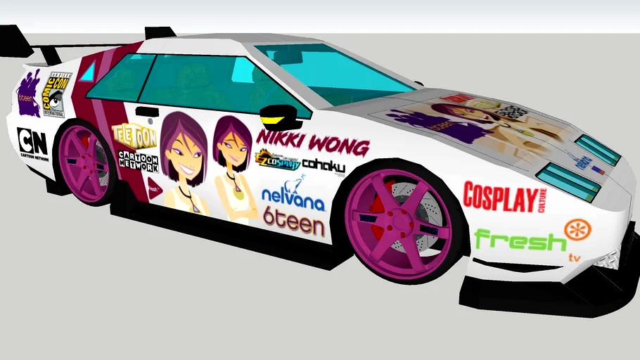 6teen Nikki Wong Car 3d model