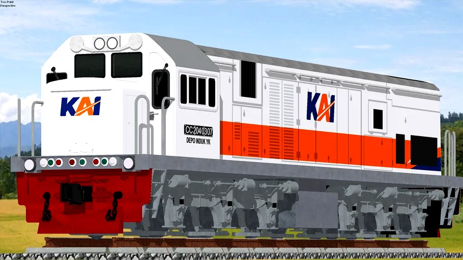 Lokomotif CC 204 Batch I (GE C18MMi) 3d model