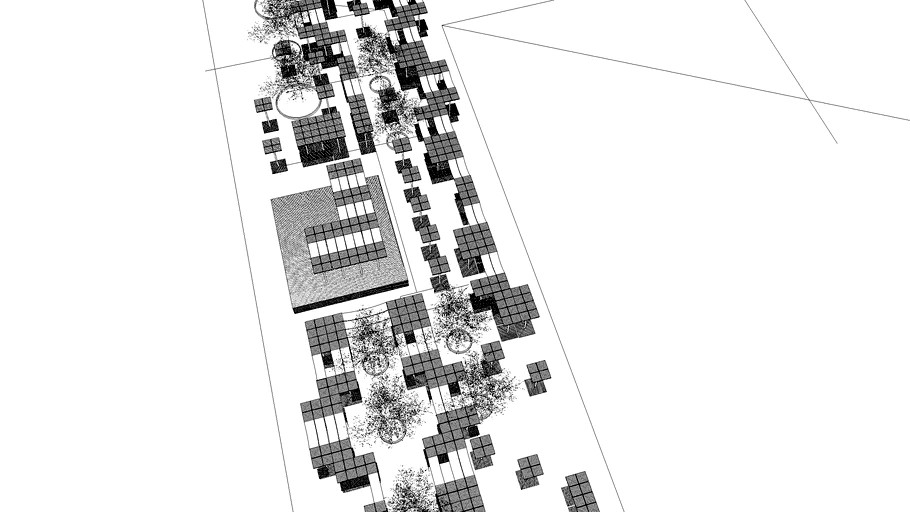 Module flexible- public space 3d model