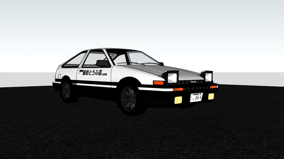 TOYOTA AE86 3d model